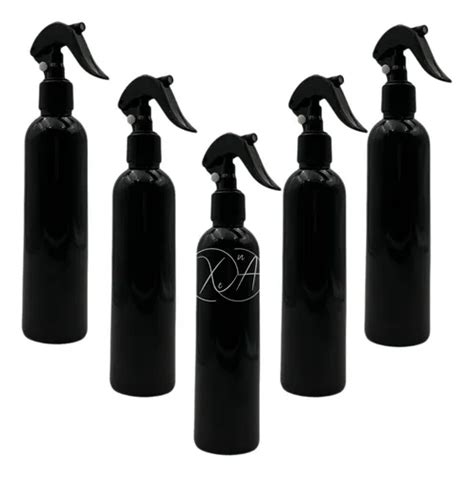 Atomizador Mini Trigger Negro 250ml Envases Negros X 50 Pz Envío Gratis