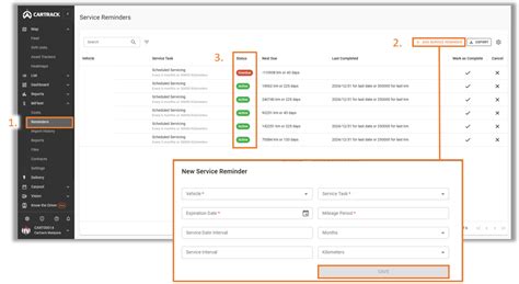 Adding And Managing Reminders Cartrack