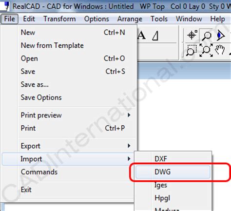 How To Import Export DWG File To CAD CAD International