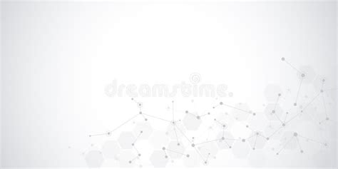 Abstract Technology And Innovation Background With Molecular Structures And Neural Network