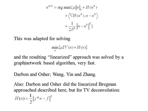 Bregman Iterative Algorithms For L1 Minimization With Ppt Download