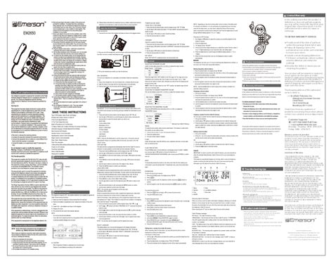 Emerson Em2650 User Manual