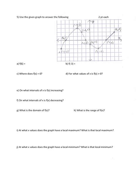 solved 5 use the given graph to answer a f 6 c where