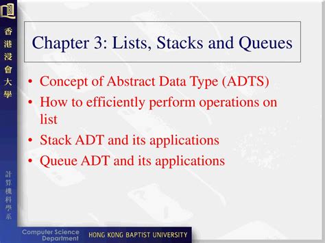 Ppt Chapter 3 Lists Stacks And Queues Powerpoint Presentation Free Download Id1431035