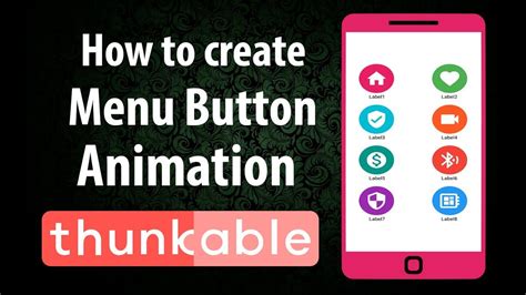 Thunkable Menu Button Animation Full Tutorial Youtube