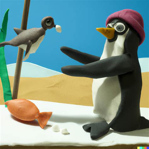 Claymation Penguin Playing Underwater By Trip118 On Deviantart