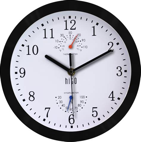 Hito Silent Wall Clock Non Ticking 10 Inch Excellent