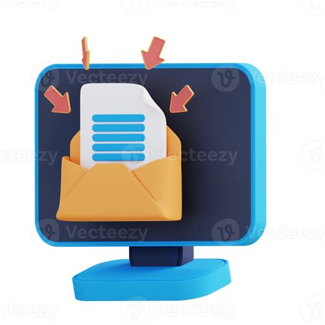 3d Illustration Of Incoming Email Filtering 19875433 Png