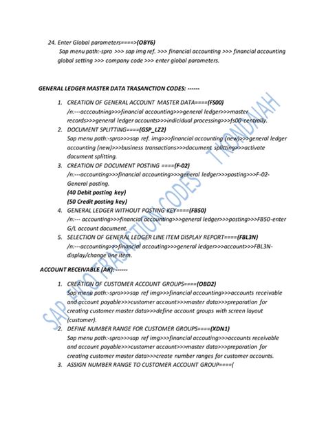 SAP FICO T CODES T KONDAIAH PDF