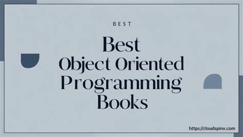 Best Object Oriented Programming Books For 2025 Cloudspinx