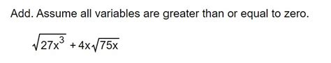 solved add assume all variables are greater than or equal