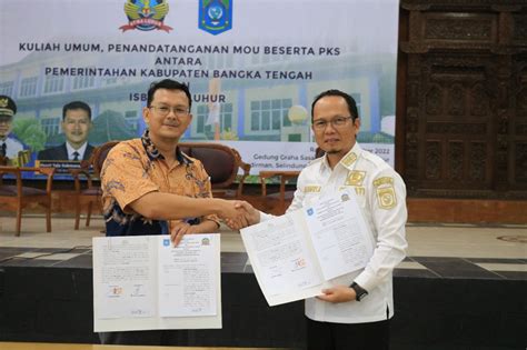 Pemerintah Kabupaten Bangka Tengah Jalin Kerja Sama Dengan ISB Atma Luhur