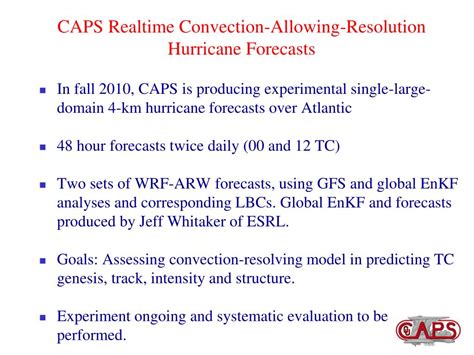 Ppt Convective Scale Numerical Weather Prediction And Data
