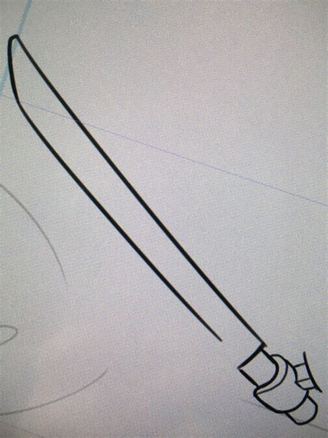 How To Draw A Sword On Fire Step By Step