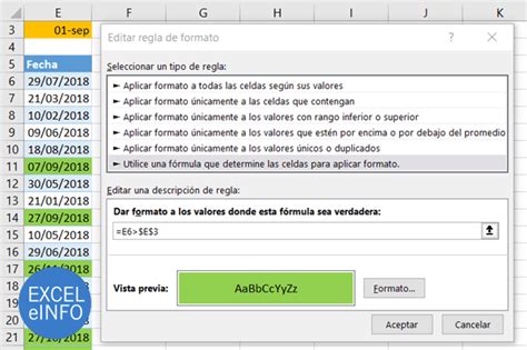 Formato Condicional Sobre Fechas En Excel 6 Ejemplos Usando Fórmulas