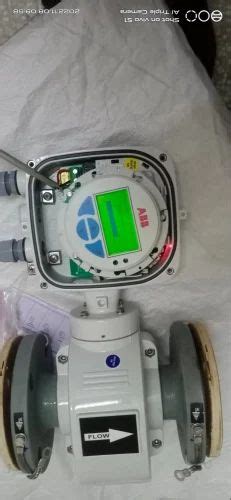 Stainless Steel Abb Electromagnetic Flow Meter Water Model Name Number Fep At In