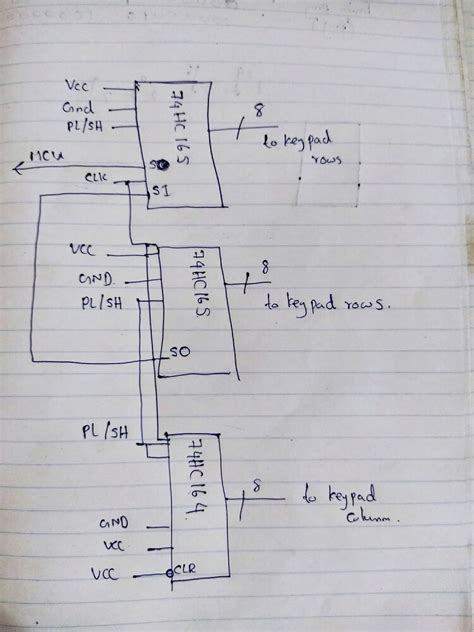 80 Keys Using 74hc164 And 74hc165 Shift Registers General Guidance