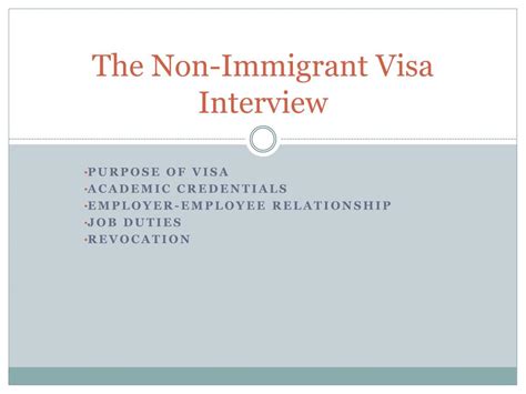 PPT Inside The Visa Interview The US Consular Visa Process PowerPoint Presentation ID 5006409