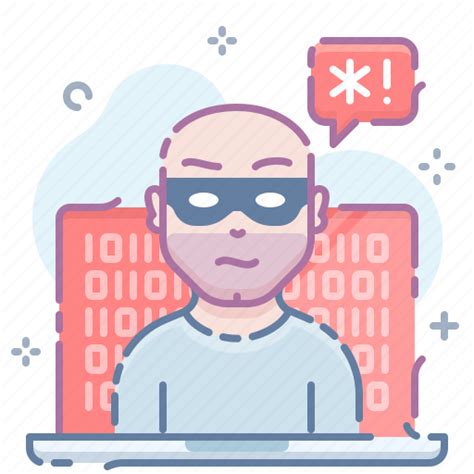Hacker Laptop Threat Icon
