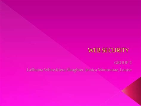 PPT WEB SECURITY PowerPoint Presentation Free Download ID 2146056