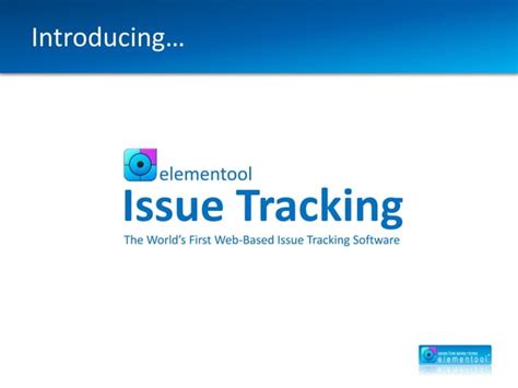 Elementool Issue Tracking Ppt