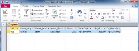 Belajar Query Dengan Perintah SQL Di Microsoft Access Gerbitorial Tutorial Seputar