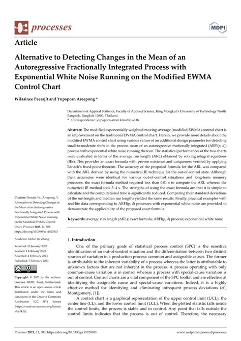 (PDF) Alternative to Detecting Changes in the Mean of an Autoregressive Fractionally Integrated ...