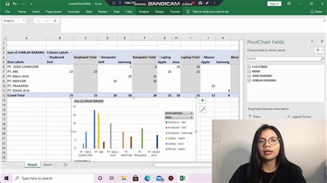 Tutorial Pivot Table Pada Microsoft Excel Youtube