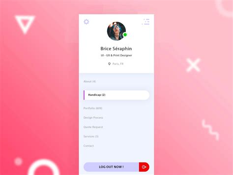 Free Navigation Menu Ui Template Psd