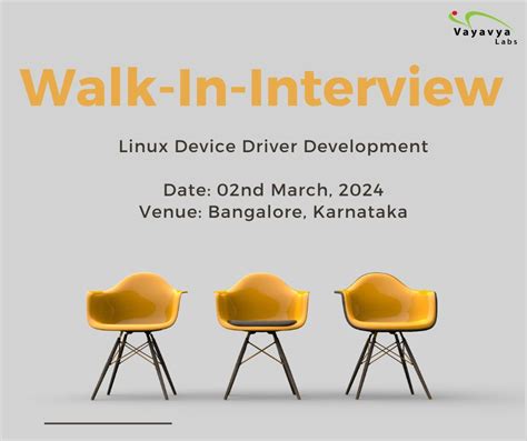 Linuxkernel Linux Devicedriver Walkininterview Vayavyalabs