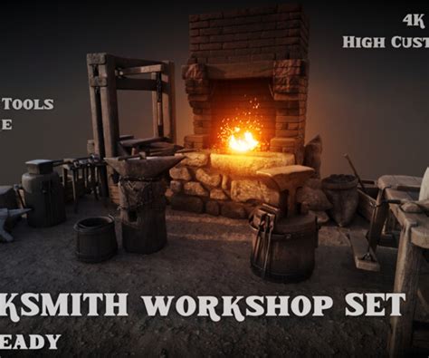 Artstation Blacksmith Set Game Assets