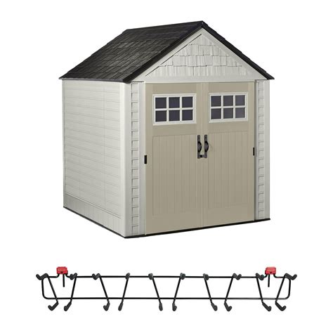 Rubbermaid Utility Garden Large 7x7 Feet Resin Outdoor Storage Shed