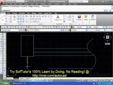 AutoCAD 2D - Extend Command - YouTube