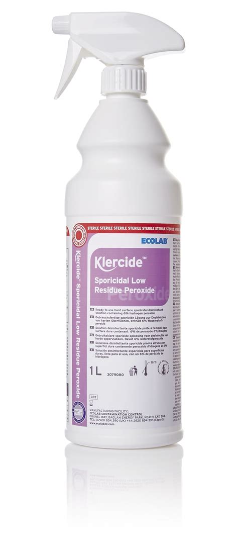 Ecolab Klercide Sporicidal Low Residue Peroxide Blended With Di Spray Trigger Spray Buy Online