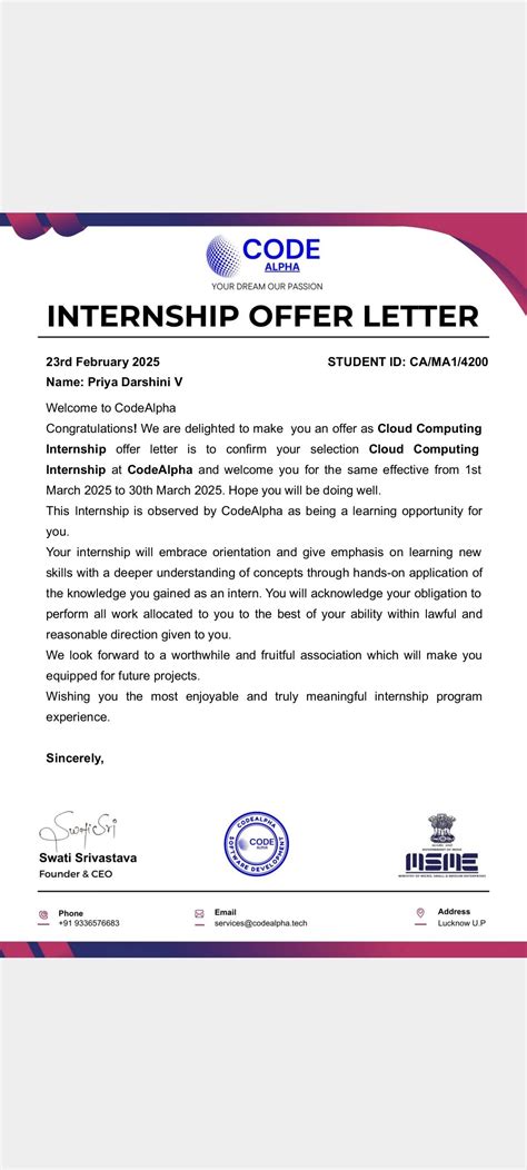 Codealpha Internshipoffer Codingjourney Techlearning V Priyadarshini V Priyadarshini