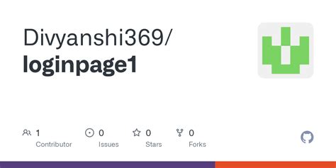 GitHub Divyanshi Loginpage
