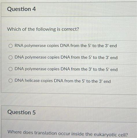 [answered] Question 4 Which Of The Following Is Correct Rna Polymerase Kunduz