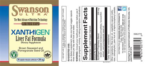 Xanthigen Swanson Health Products Europe