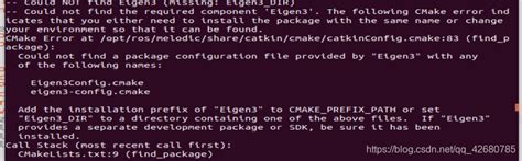 Cmake错误：could Not Find A Package Configuration File Provided By 的一种解决方法