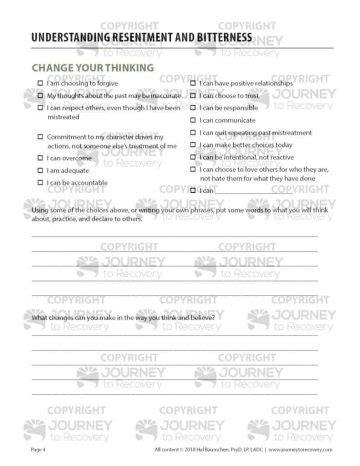 Unlock Healing Resentment Worksheets For Emotional Well Being