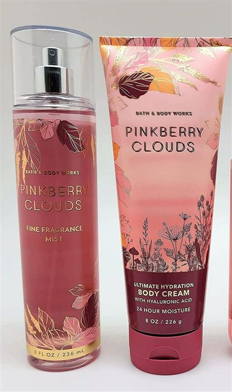 Bath And Body Works Pinkberry Clouds Bath Set New You Will Receive 1