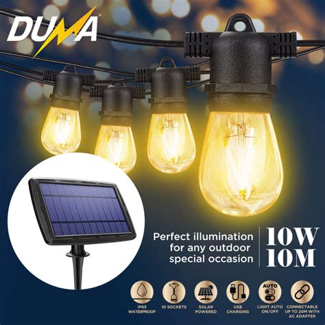 Duma Solar String Lights 10w 10 Meters Lazada Ph