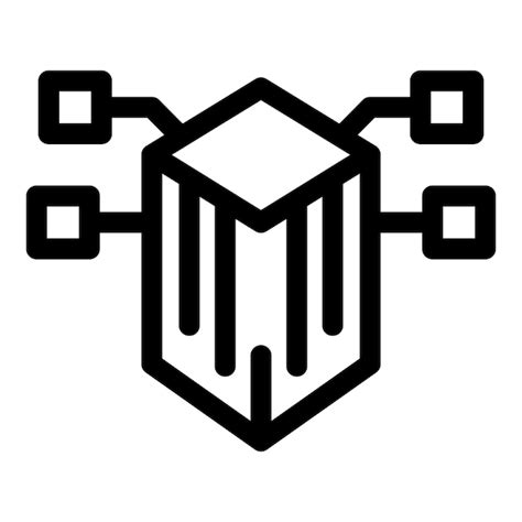 Premium Vector Blockchain Network Connecting Through Cube Symbolising Decentralized Finance