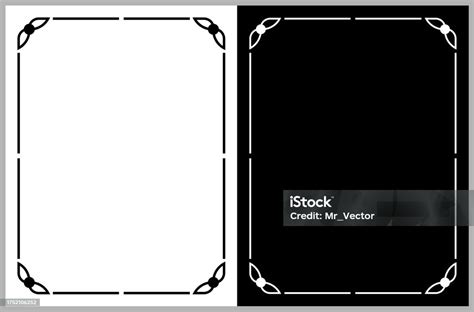 벡터 얇은 Eps 테두리 프레임입니다 빈티지 포스터 배너 초대장 인증서 명함 책 표지 또는 메뉴 페이지 화려한 클래식 스타일의 아름다운 슬림 세로 복고풍 아트 프레임 배경
