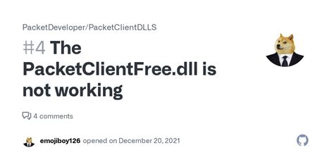 The Packetclientfree Dll Is Not Working · Issue 4 · Packetdeveloper Packetclientdlls · Github