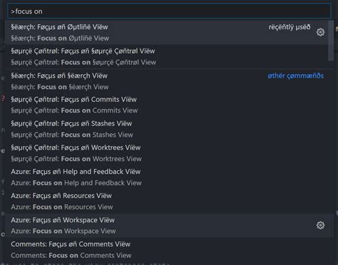 Focus On View Commands Are Improperly Localized · Issue 157015 · Microsoftvscode · Github