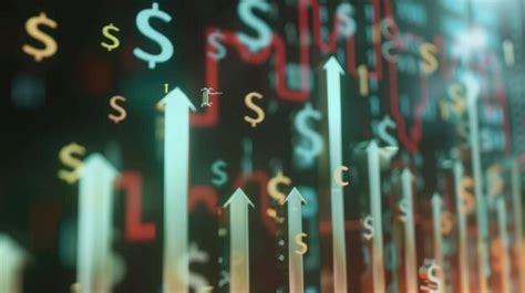 Currency Symbols Floating Around A 3d Bar Chart With Rising Trends