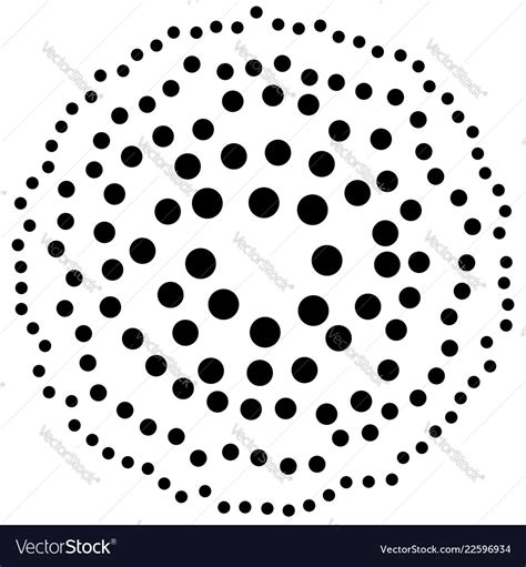 random circles dots abstract element circular vector image