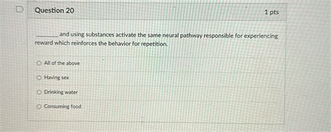 Solved Question 201ptsand Using Substances Activate The Same