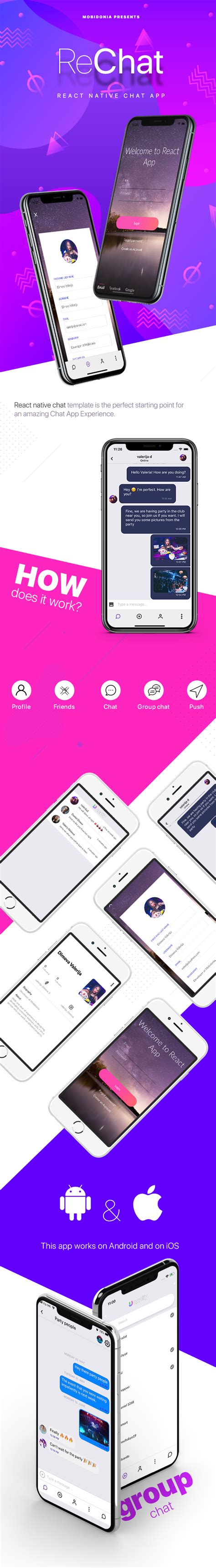 Chat App Template React Native Expo Android Codemarket